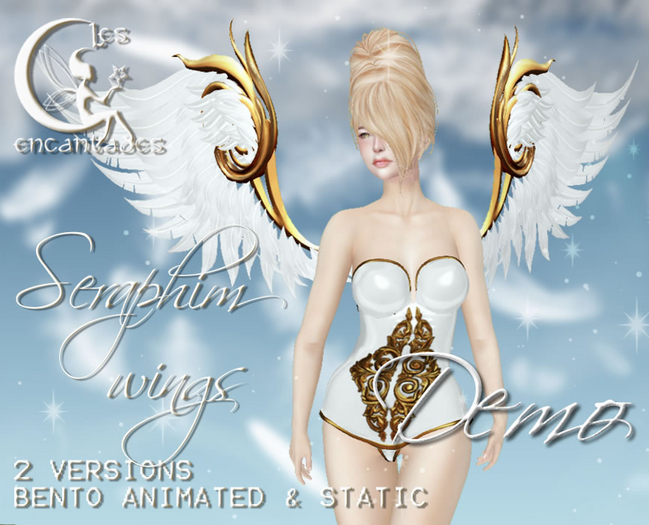 Second Life Marketplace - *LE* Seraphim Bento Wings Demo